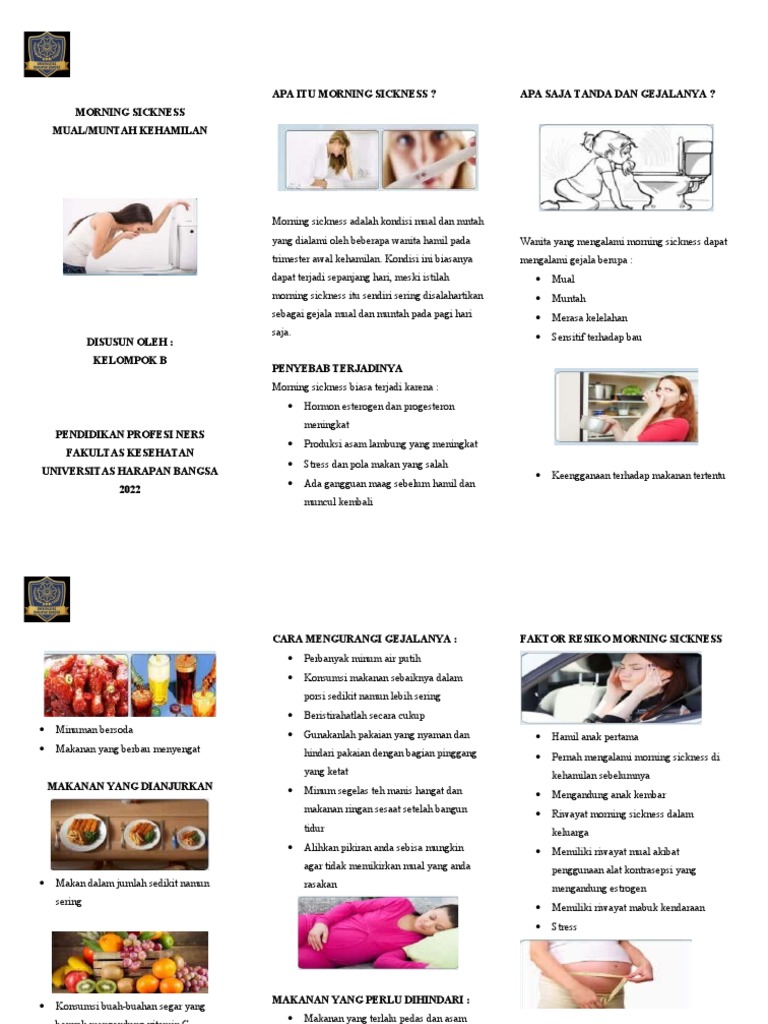 Leaflet Morning Sickness | PDF