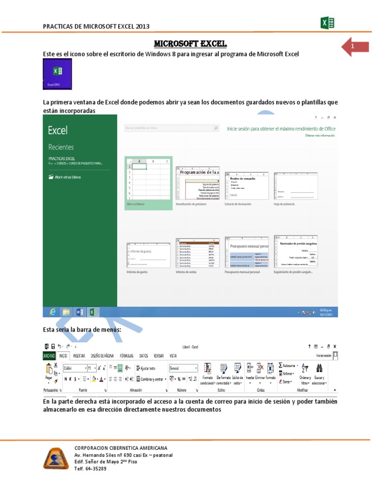 Practicas Excel 2013 | PDF | Hoja de cálculo | Microsoft Excel