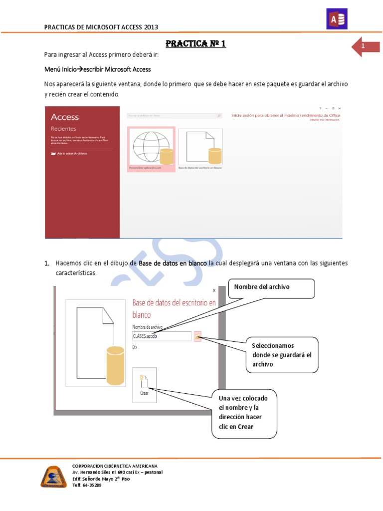 Microsoft Access 2013 | PDF | Ventana (informática) | Informática