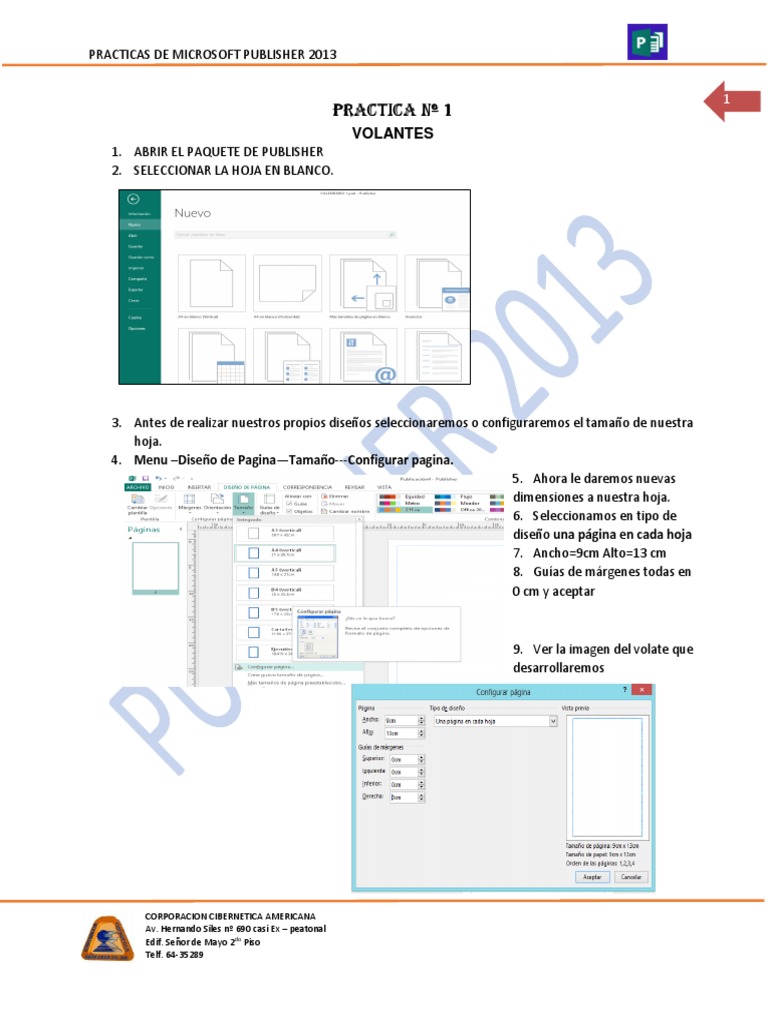 Practicas de Publisher 2013 | PDF | Informática | Software