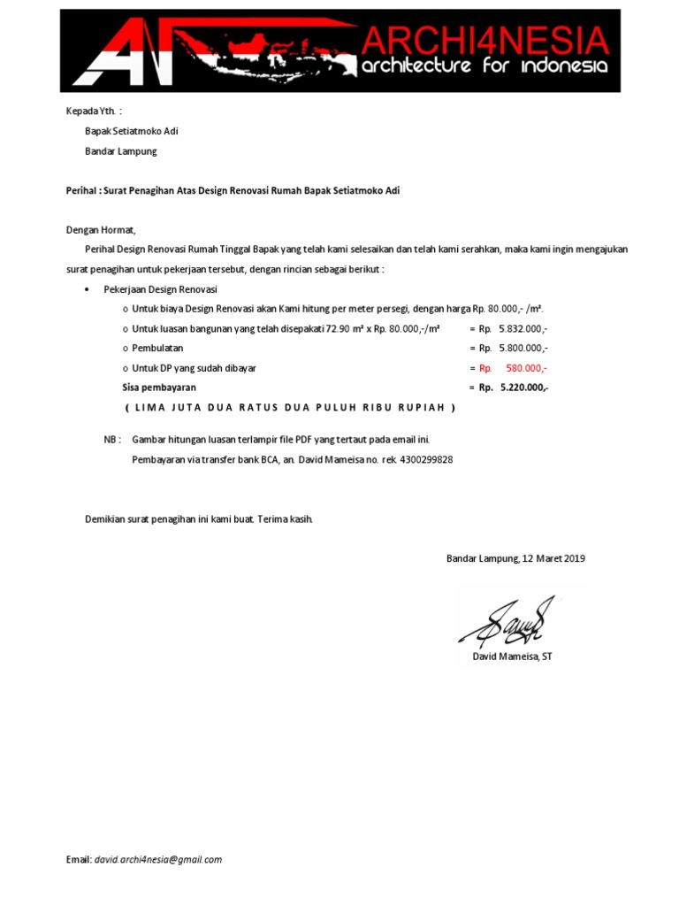 RENOVATION DESIGN PAYMENT INVOICE | PDF