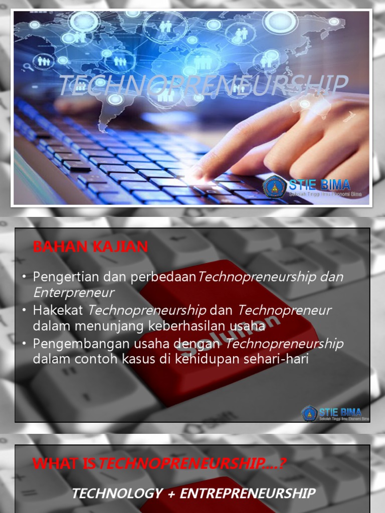 Pertemuan 1 TECHNOPRENEURSHIP | PDF