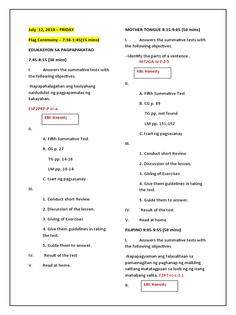 July 12 (Maamsonia) | PDF | Communication | Behavior Modification