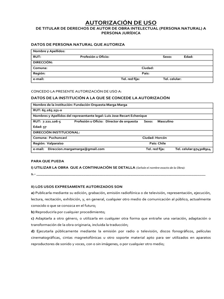 Licencia de Uso | PDF