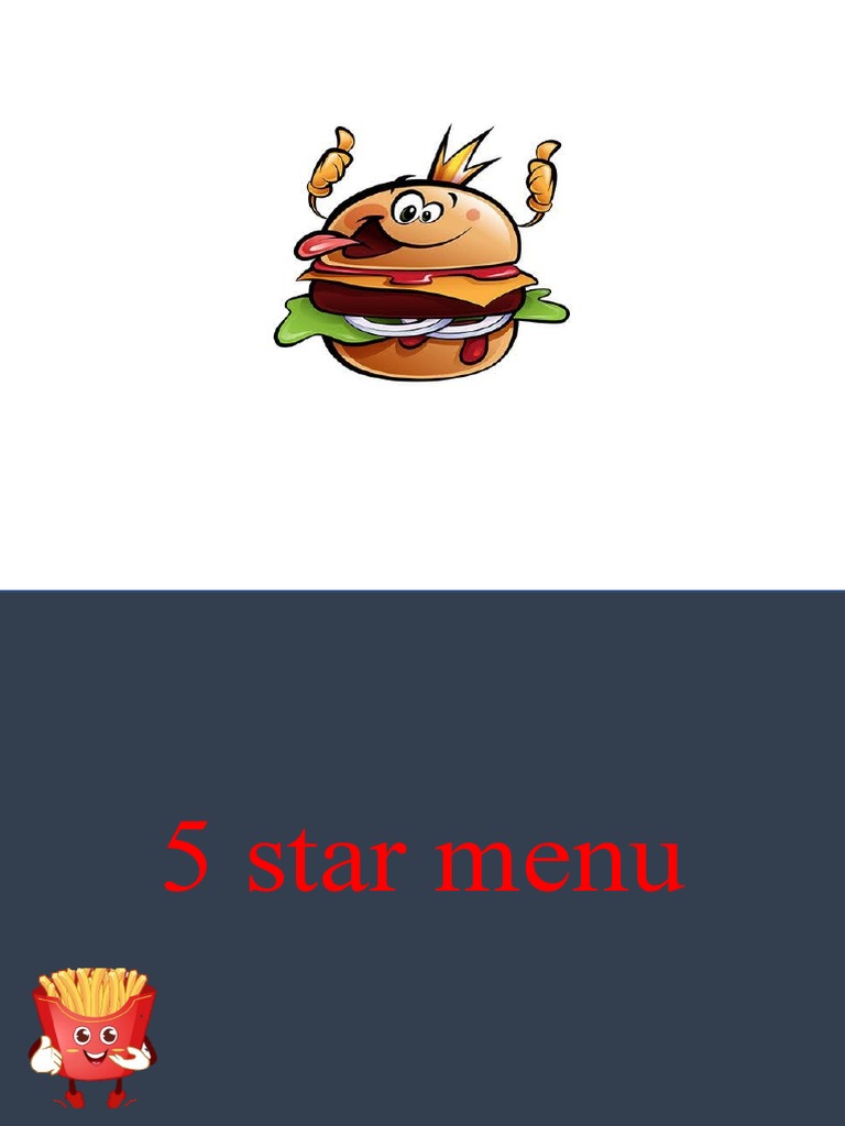 Five Star Menu and Prices | PDF
