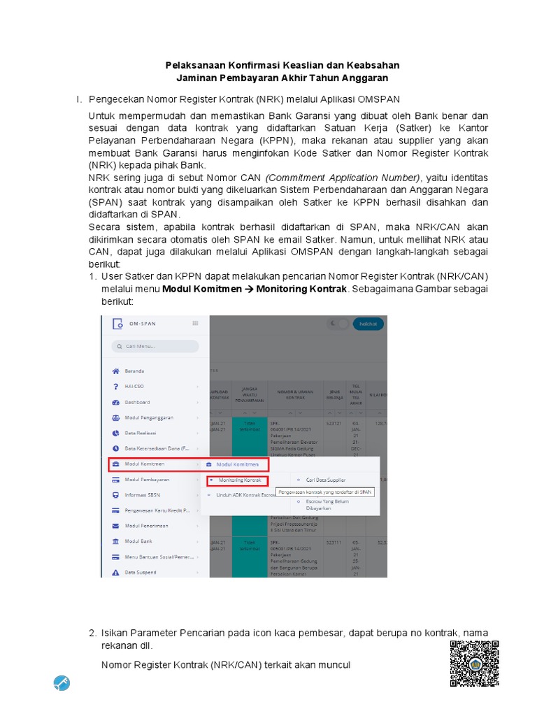 B. Juknis Konfirmasi Keaslian Dan Keabsahan Jaminan Pembayaran Akhir Tahun Anggaran | PDF