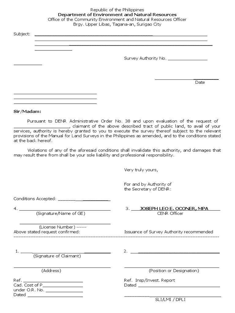 Survey Authority for Public Land in Philippines | PDF | Finance & Money ...