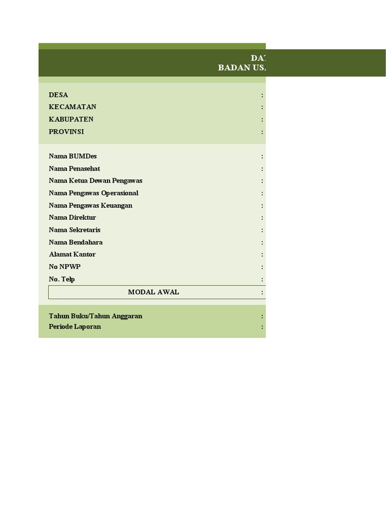 Apk Laporan Keuangan BUMDes | PDF