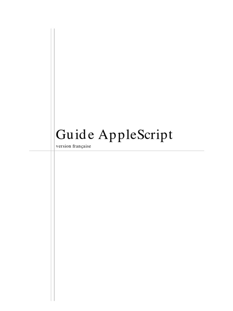 Guide Apple Script | PDF
