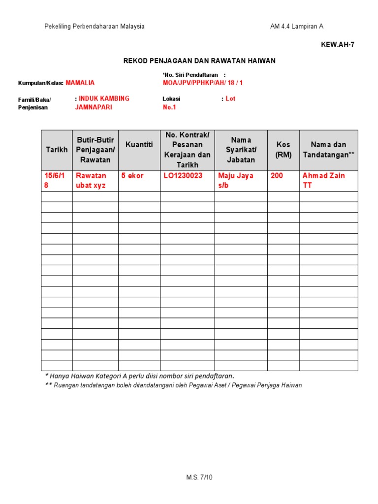 AM 4.4 KEW - Ah-7 Penjagaan | PDF