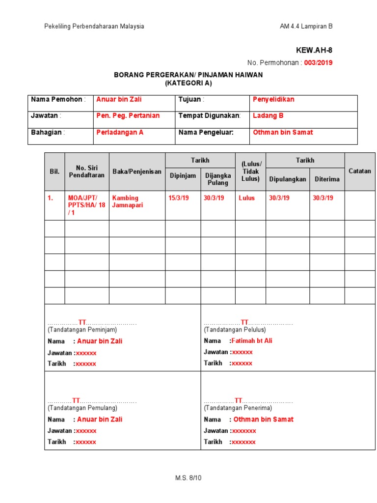 AM 4.4 KEW - Ah-8 Pergerakan | PDF