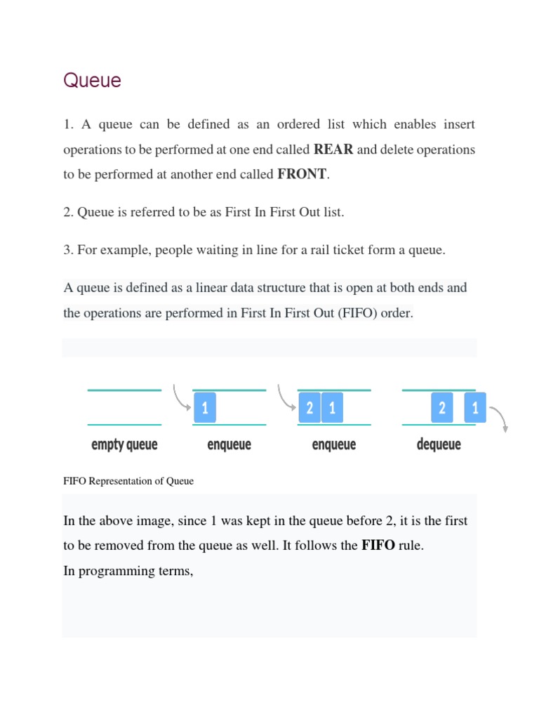 Queue | PDF