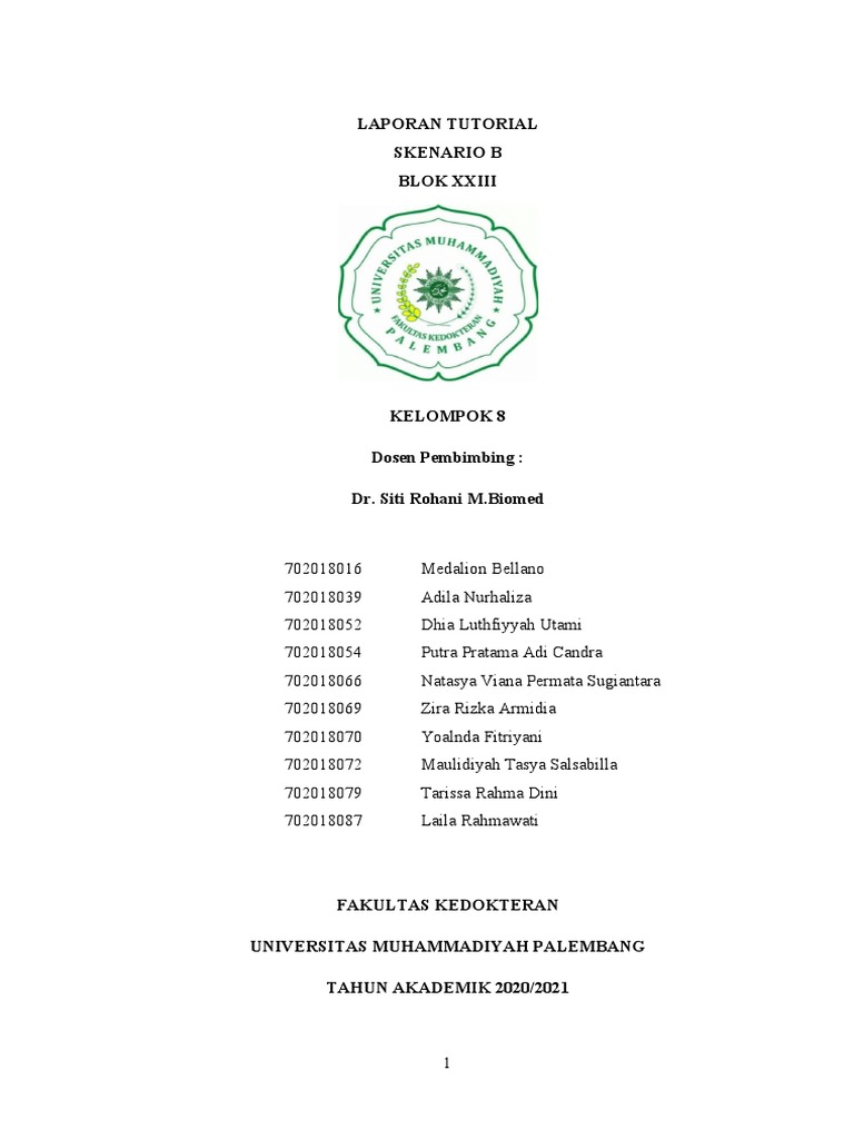 Laporan Tutorial Skenario B BLOK 23 | PDF | Karier & Perkembangan | Bisnis