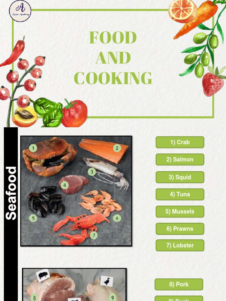 B1 Unit 1A Food Vocab & Grammar | PDF | Hamburgers | Cooking