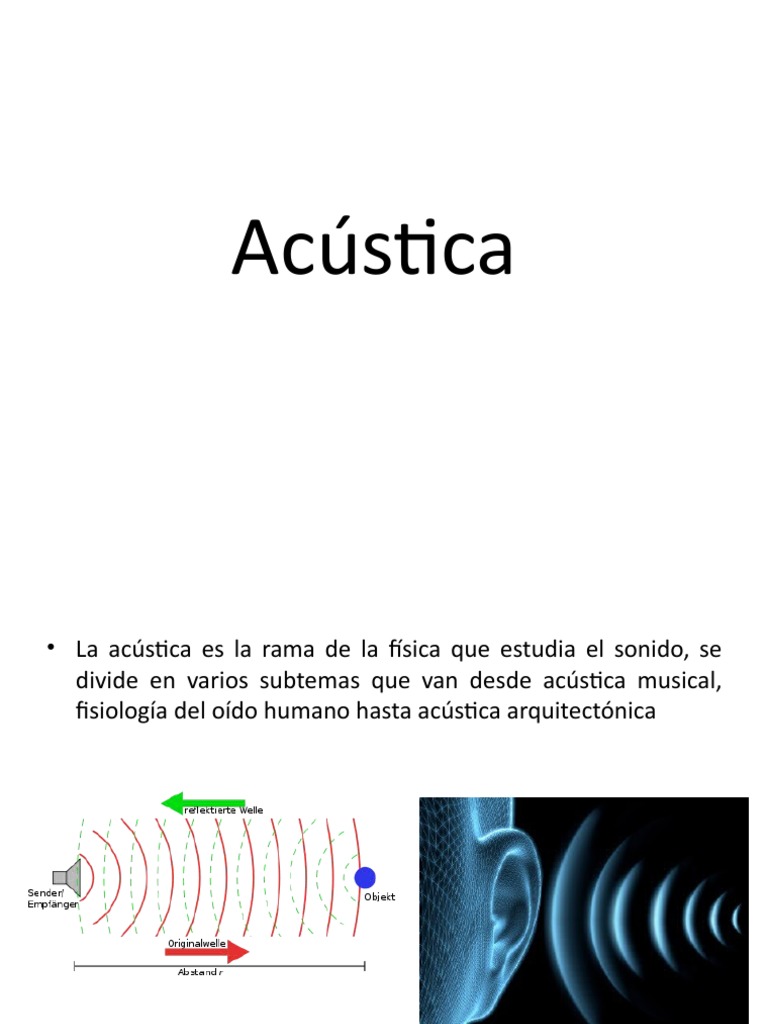 Acústica | PDF | Ciencias sociales | Ciencia y matemáticas