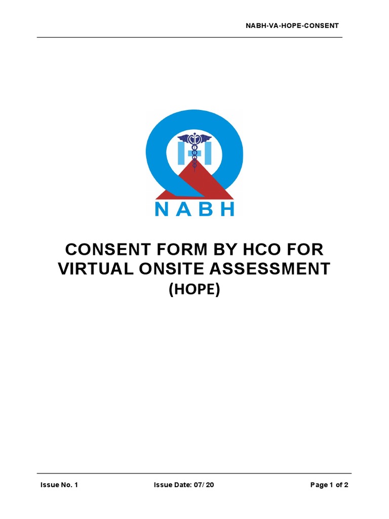 Consent Form For Virtual Onsite Assessment | PDF | Public Services ...