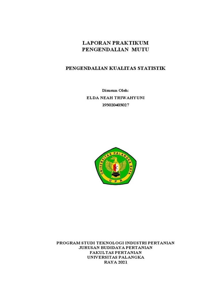 Elda Neah Triwahyuni - 193020403027 - Lap - Pengendalian Mutu-Dikonversi | PDF