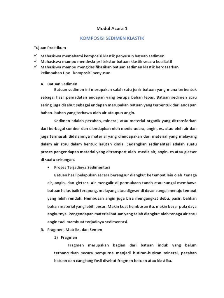 Modul Acara 1 | PDF | Ilmu Sosial