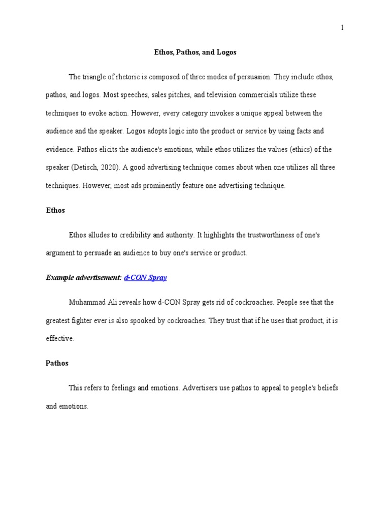 Ethos, Pathos, and Logos - Edited | Download Free PDF | Logos | Persuasion