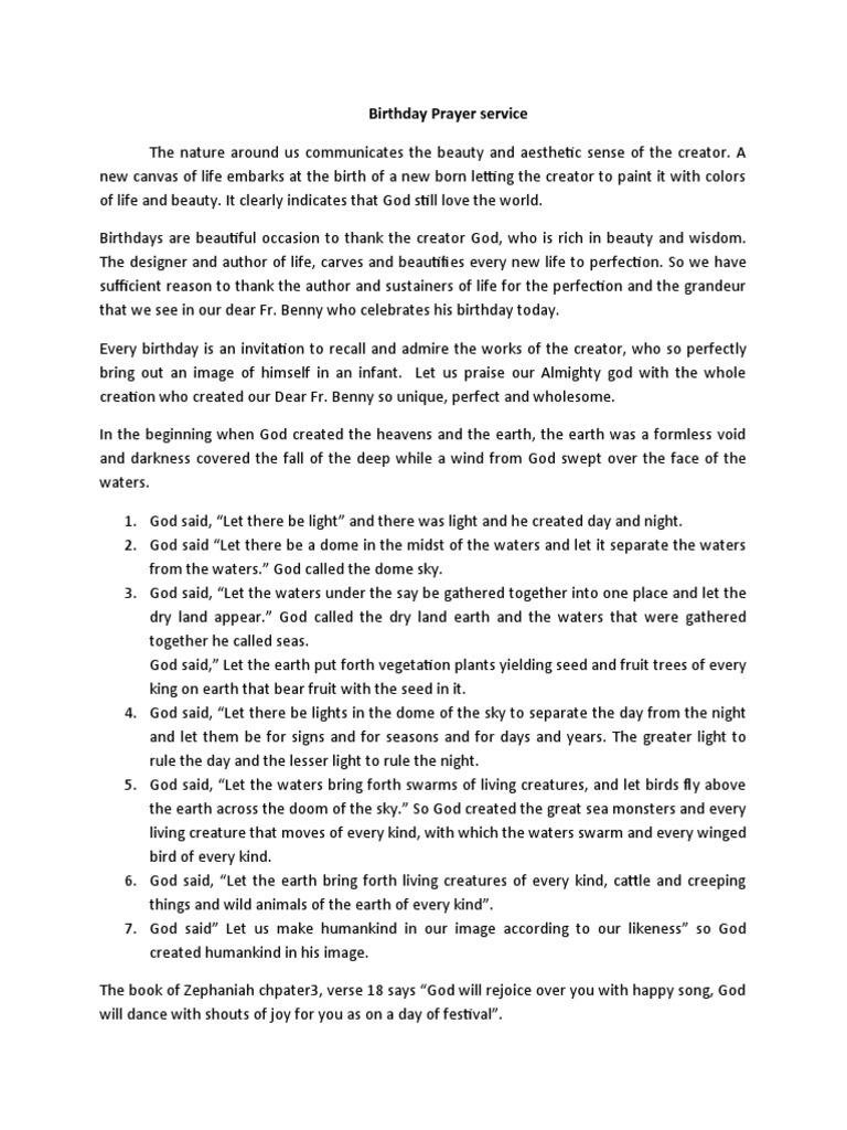 B.prayer Service | PDF