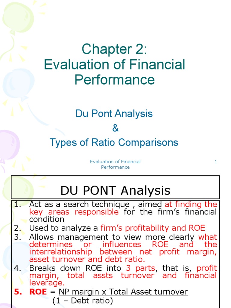 MAF253 TOPIC 2 Du Pont Analysis Types of Ratio Comparisons | PDF ...