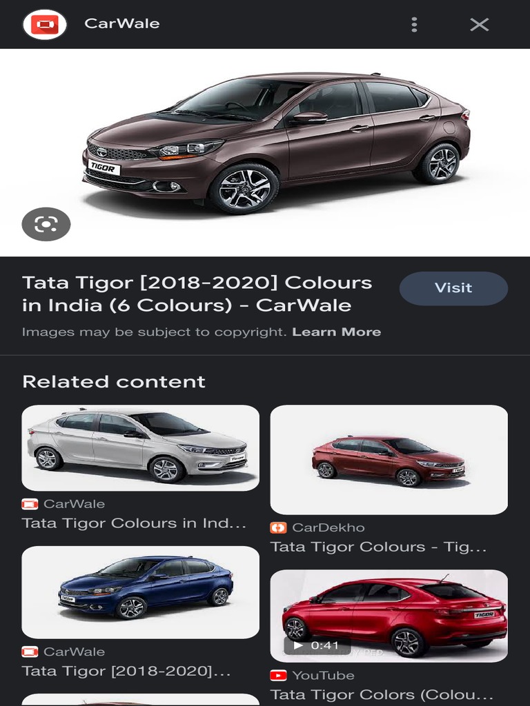 Tata Tigor Colours - Google Search | PDF