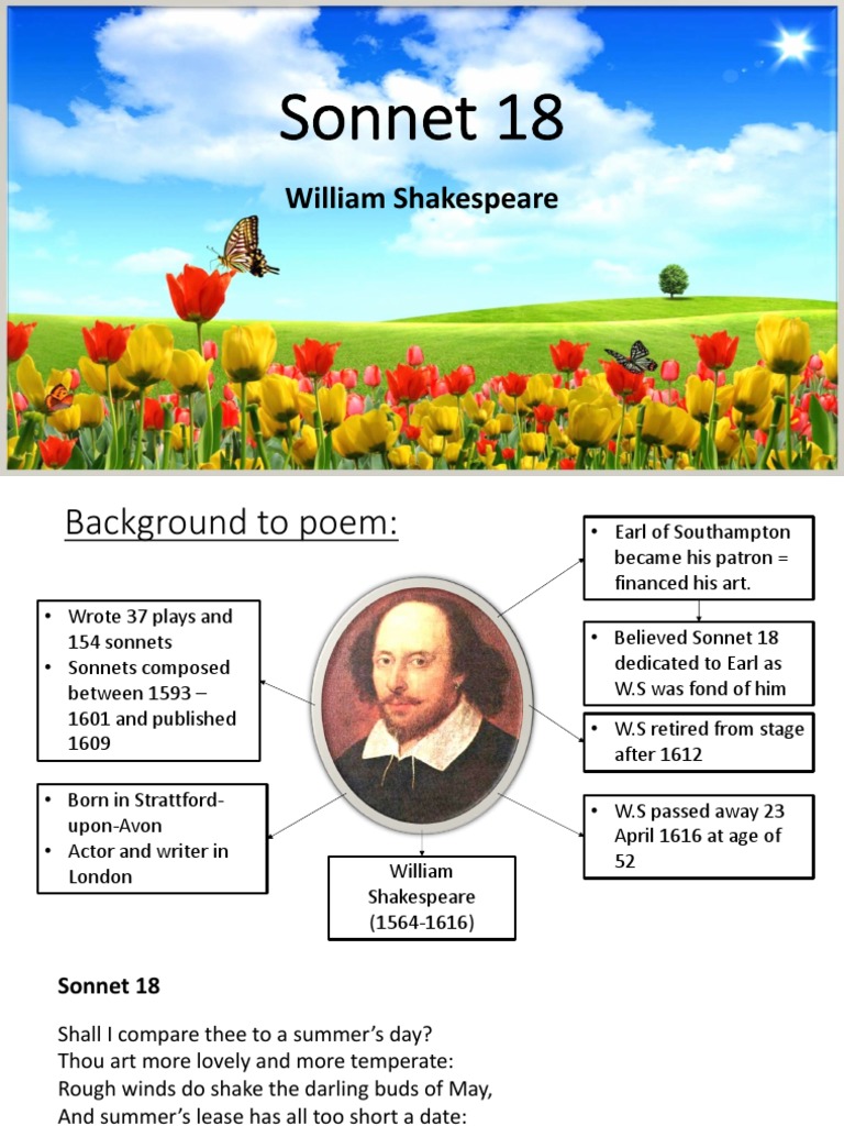 GR 12 Eng Sonnet 18 Slides | PDF