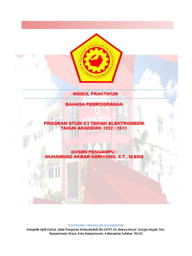 Modul Bahasa Pemrograman 2022 | PDF | Komputer | Teknologi & Rekayasa