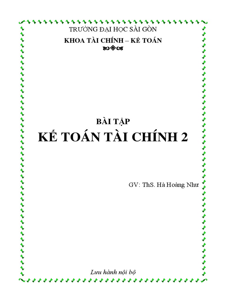 Bai Tap KTTC 2 | PDF