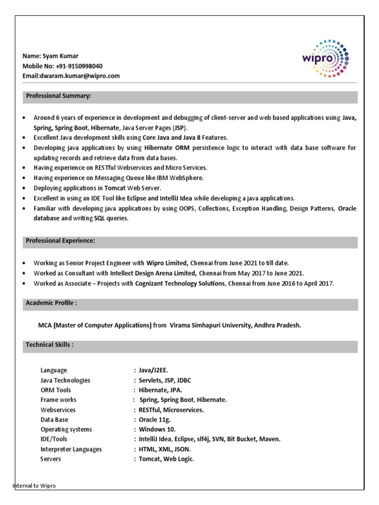 Dwaram Syam Kumar | PDF | Databases | Java (Programming Language)