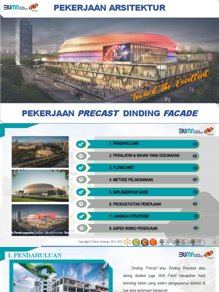3.g Metode Pek. Dinding Precast Facade | PDF