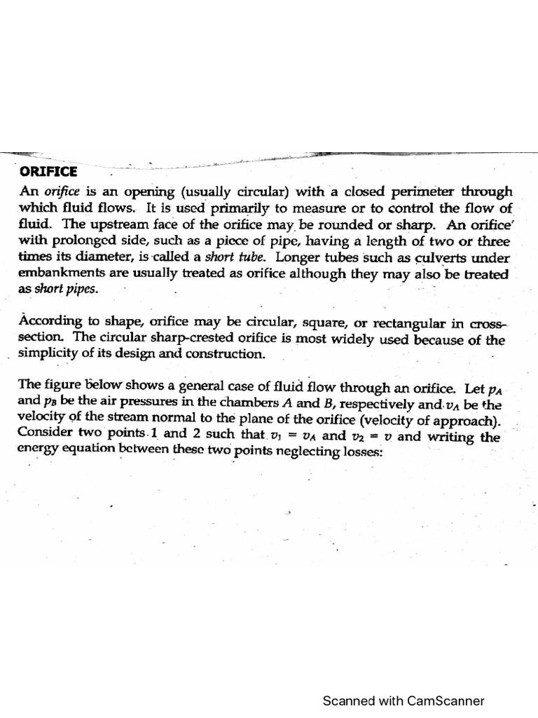 Orifice | PDF