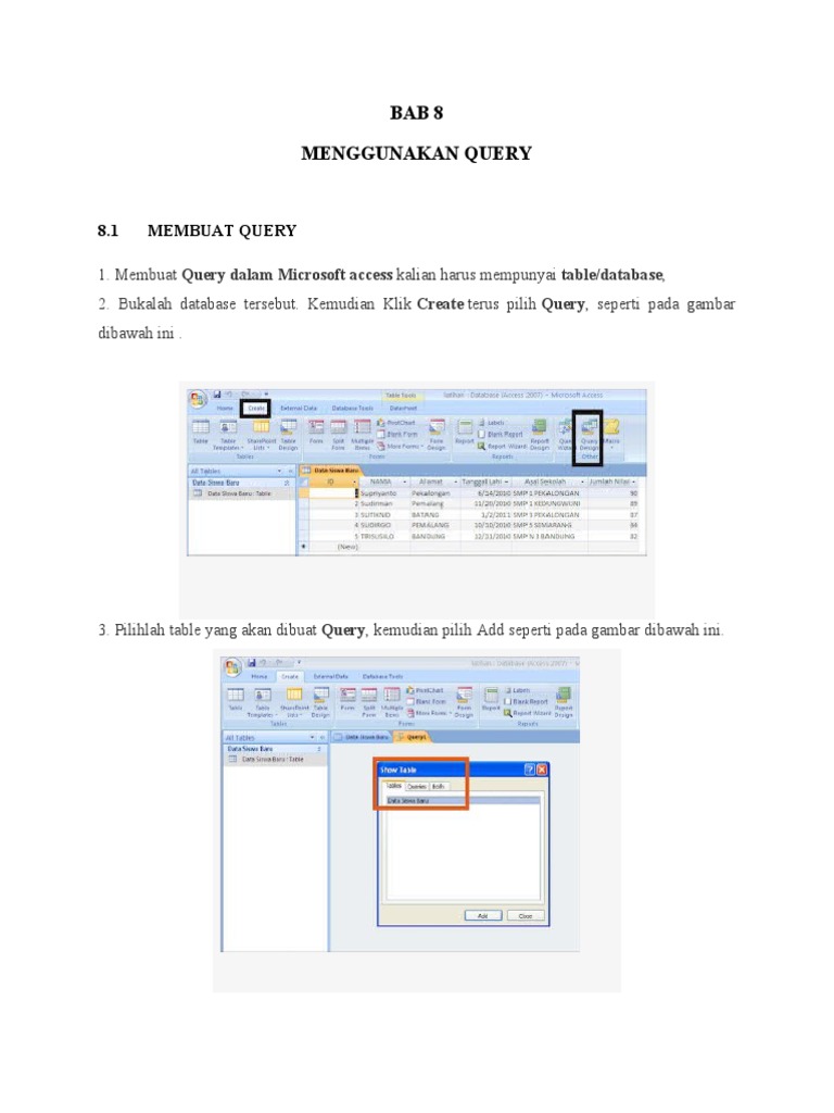 Bab 8 Query | PDF | Metode & Bahan Ajar