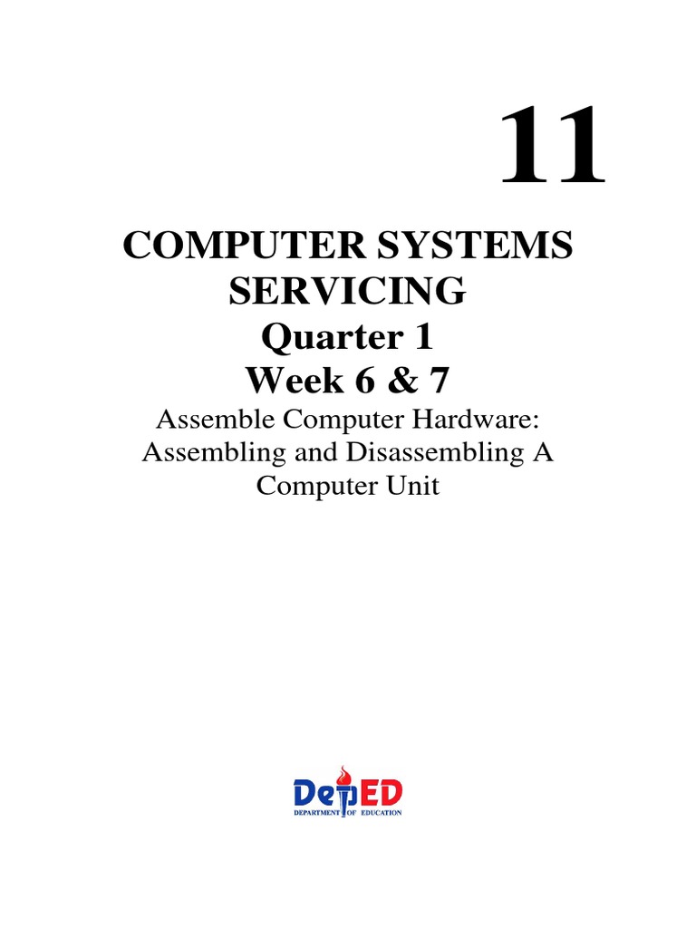 CSS 11 Q1 W6-7 Finalized | PDF | Electrostatic Discharge | Personal Computers