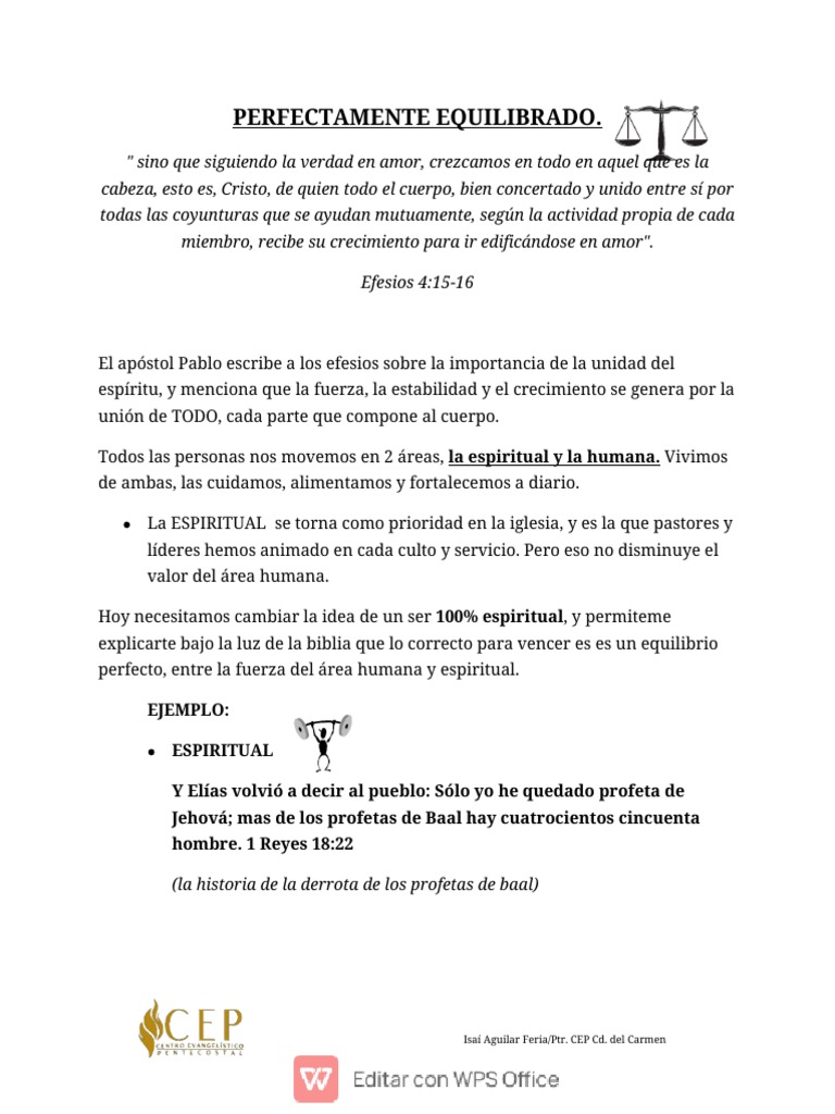 Perfectamente Equilibrado | PDF | Elijah | Libros de reyes