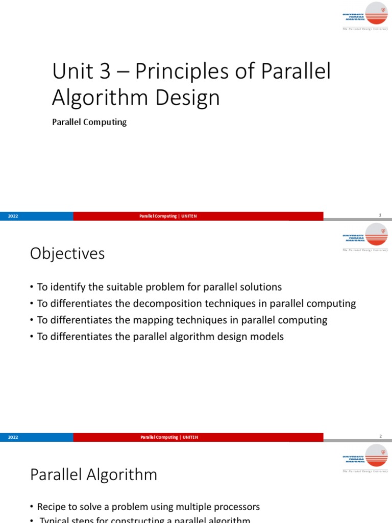 Parallel Computing Unit 3 - Principles of Parallel Computing Design | PDF | Parallel Computing ...