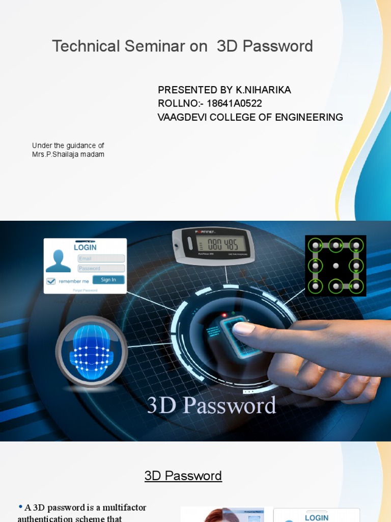 3d Password Pdf Password Authentication