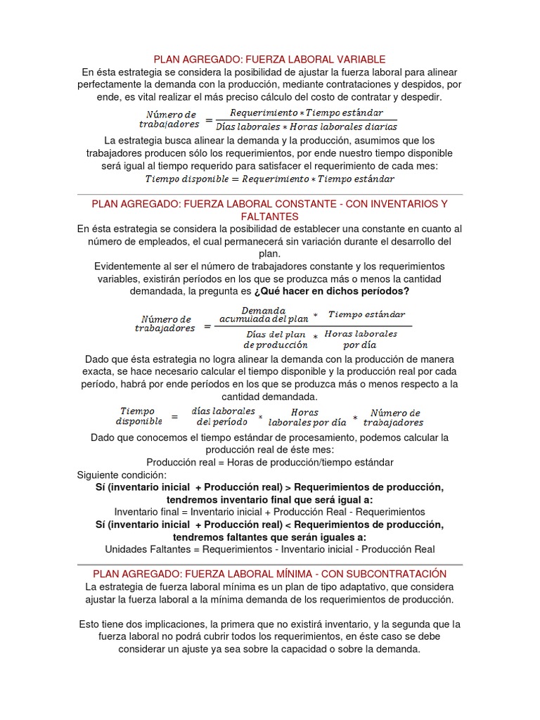 Plan Agregado - Docx Imprimir | PDF | Inventario | Economias