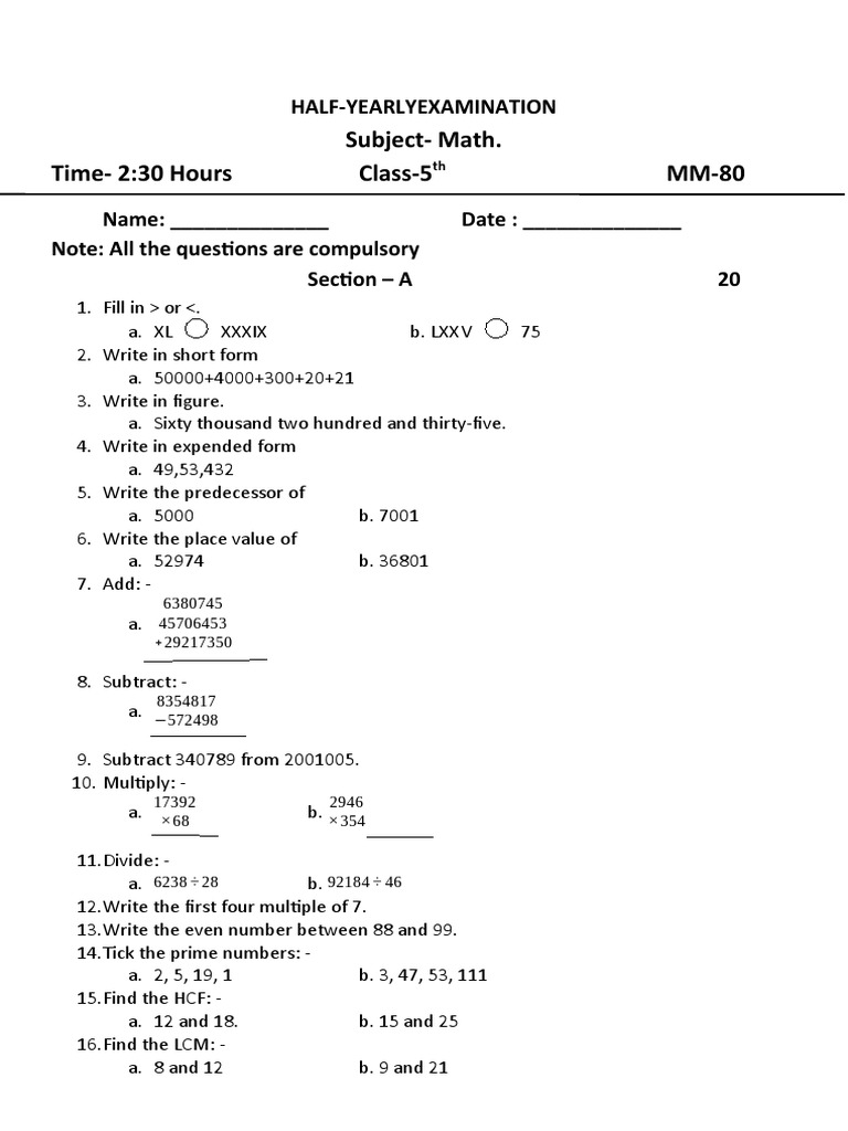 5 Math | PDF | Mathematical Notation | Naming Conventions