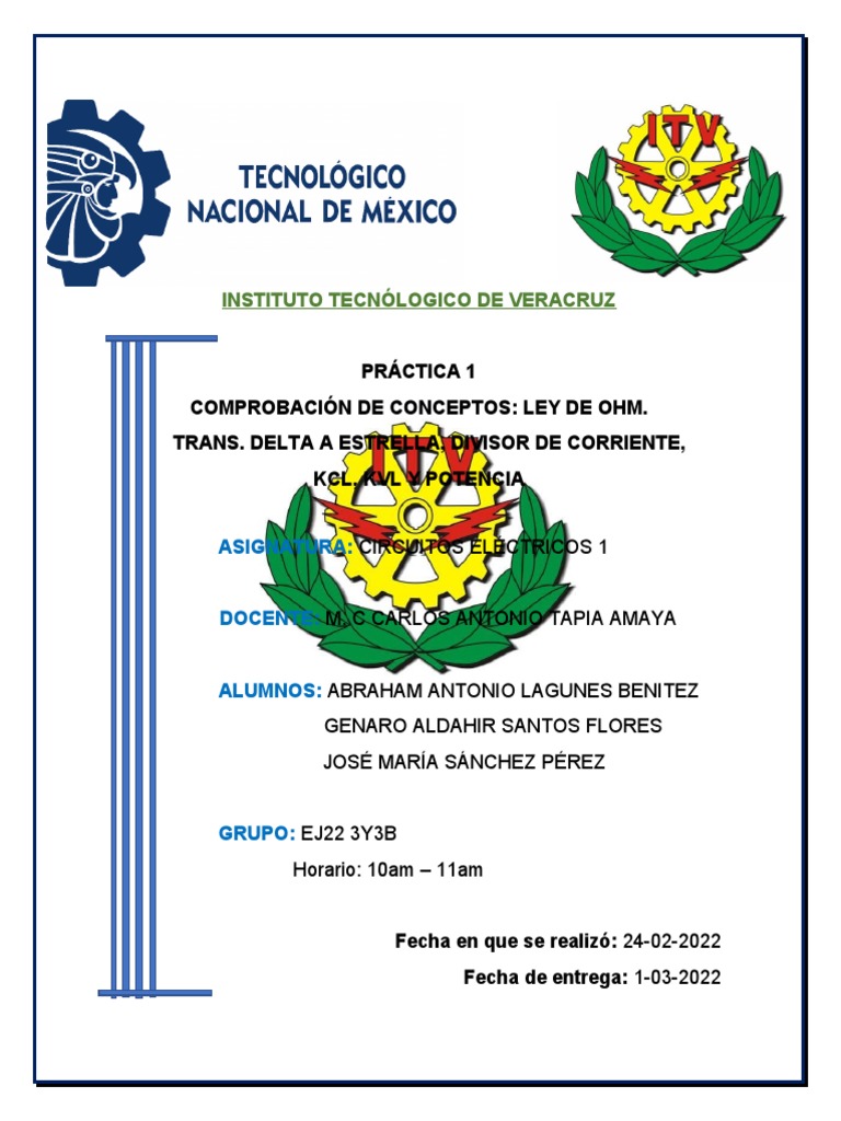 Transformaciones Delta-Estrella en Circuitos | PDF | Resistencia ...
