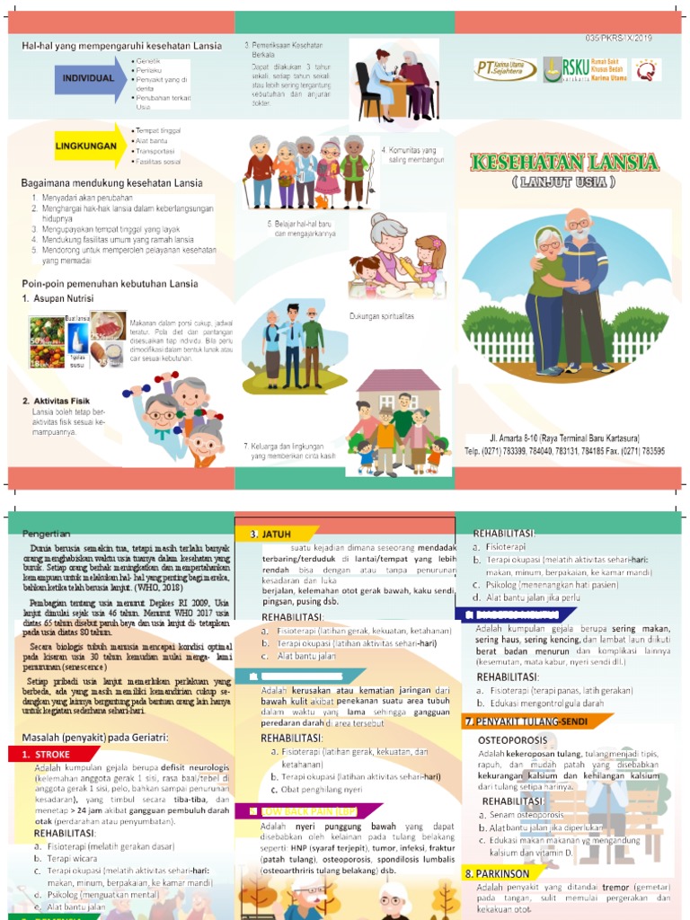 Leaflet Lansia Ok Fix | PDF