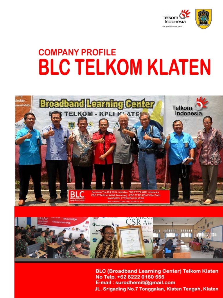 Profil BLC Telkom Klaten: Edukasi TI Gratis | PDF