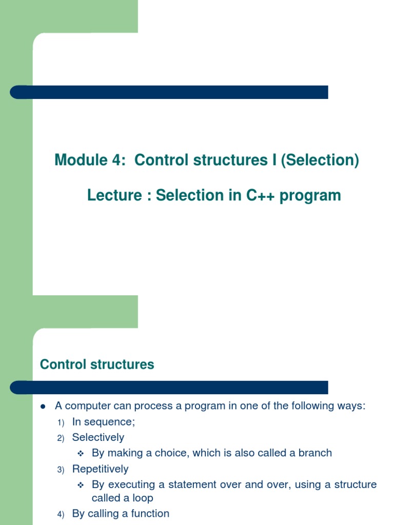 Module 4 Lecture | PDF | Boolean Data Type | Data Type