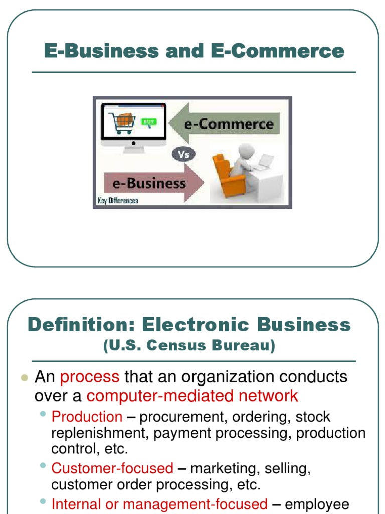 Chapter 1 E-Business and E-Commerce Introduction | PDF | Electronic ...