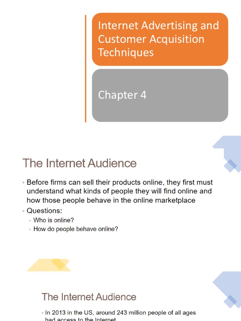 Chapter 4 - Internet Advertising & Customer Acquisition 2 | PDF | Search Engine Marketing ...