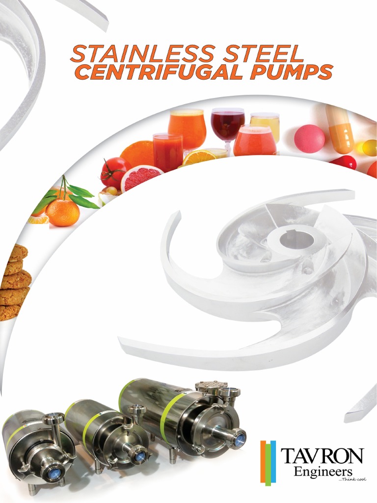 Tavron SS Centrifugal Pump | PDF | Pump | Drink