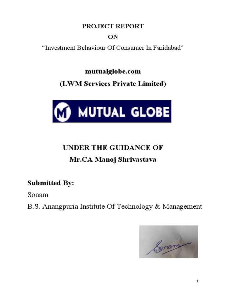 Internship Report (Sonam) | PDF