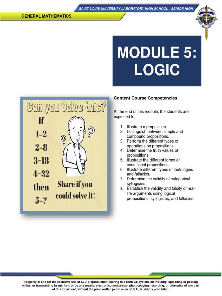 Module 5 U1 | PDF | If And Only If | Logic