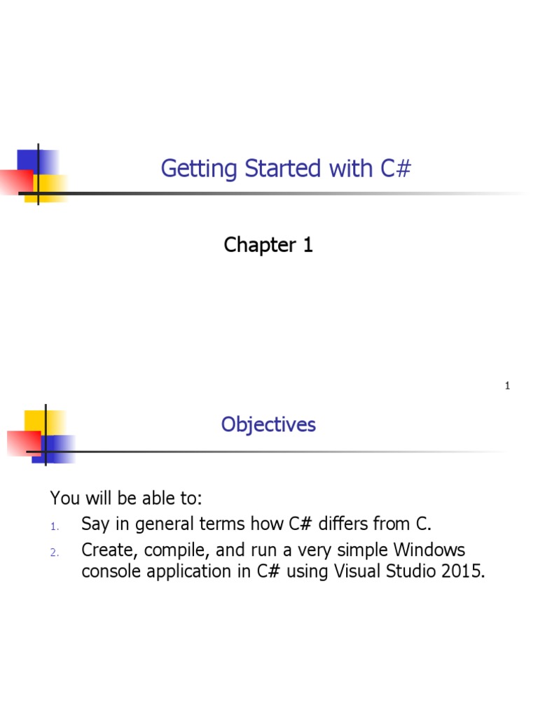 002 Introduction To C Sharp | PDF | C Sharp (Programming Language) | Technology Development