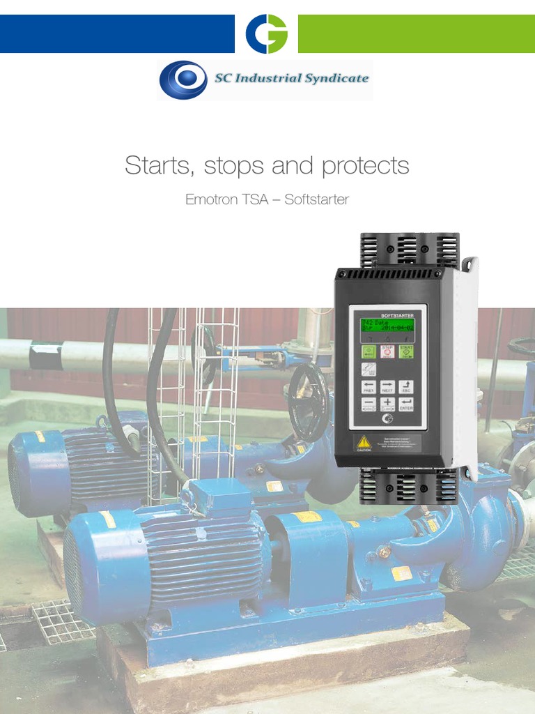 Emotron TSA Softstarter: Robust Motor Control for Variable and Constant Speed Applications | PDF ...